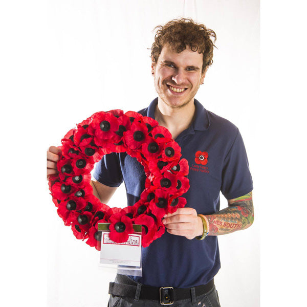 No. 1 Poppy Commemorative Wreath (17", No Centrepiece) | Lady Haig's ...